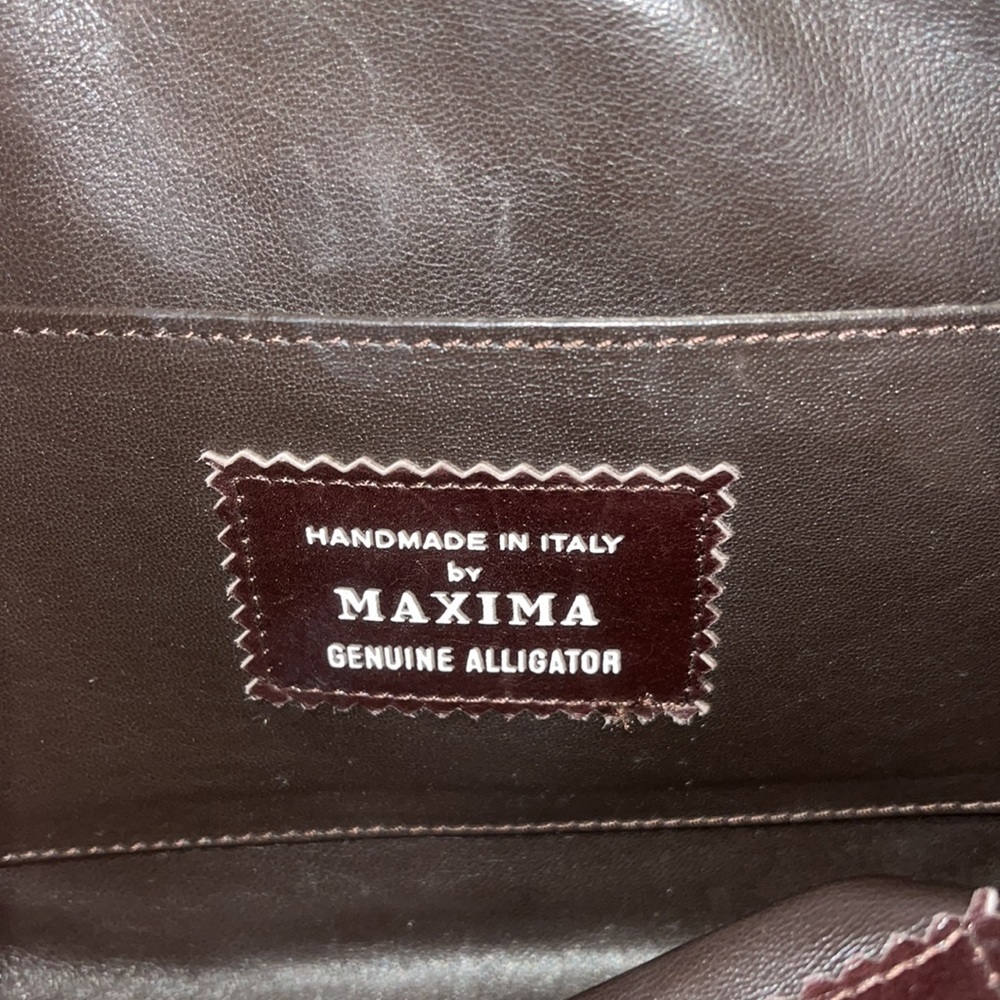 Maxima Made In Italy And A Genuine Alligator Bag Tiit… - Gem